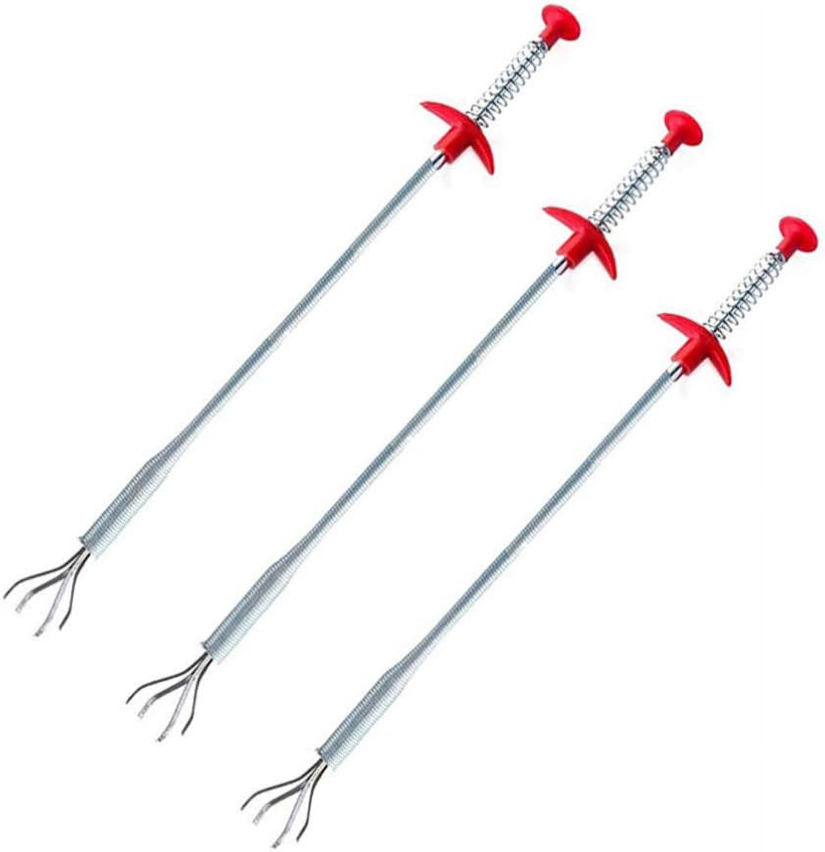 3pcs Sink Pipe Auger Cleaner Drain Hair Snake Catcher Iron Wire Dredge ...