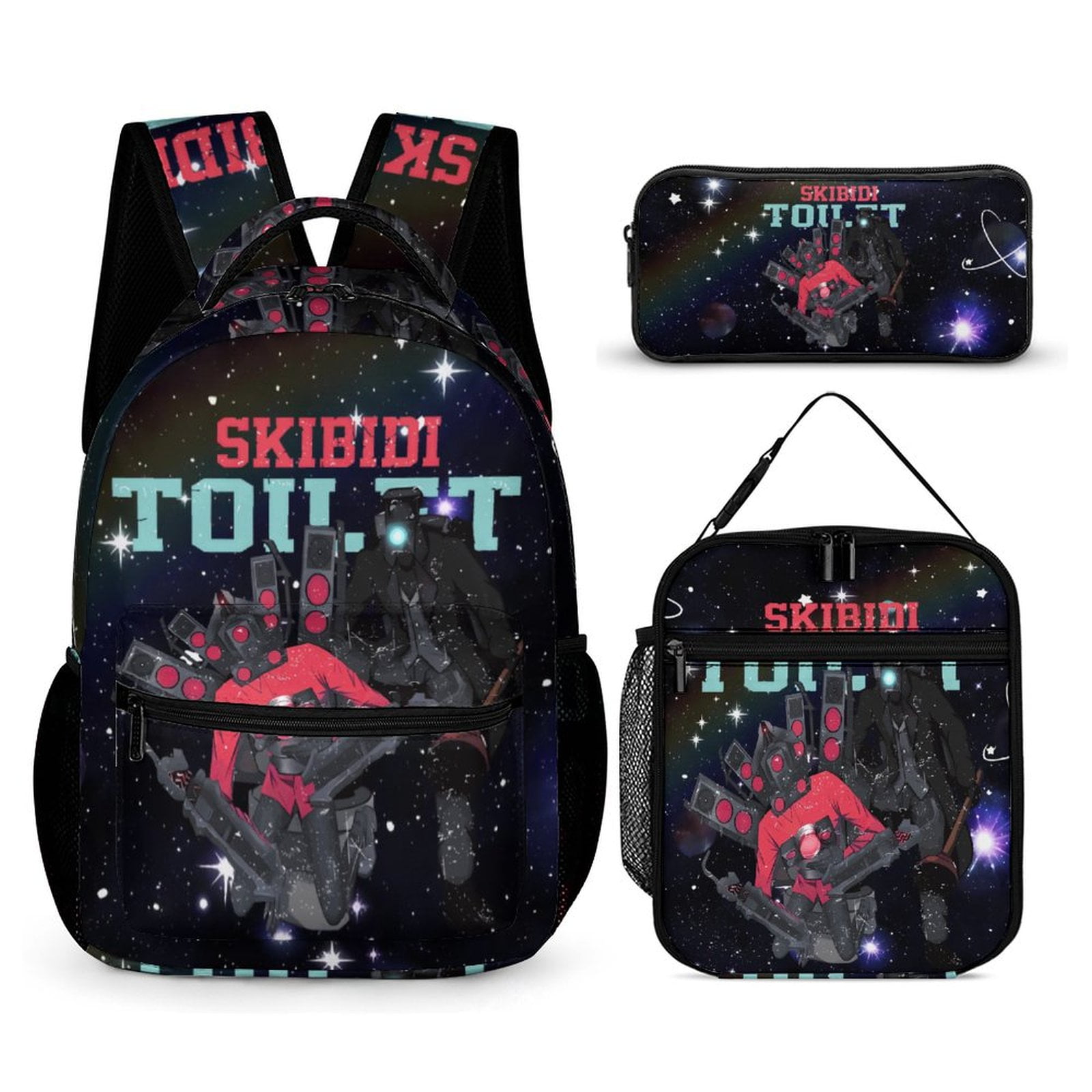 3pcs Ski-bidi Funny Toilet Backpack Set, Multi-functional Laptop Bag ...