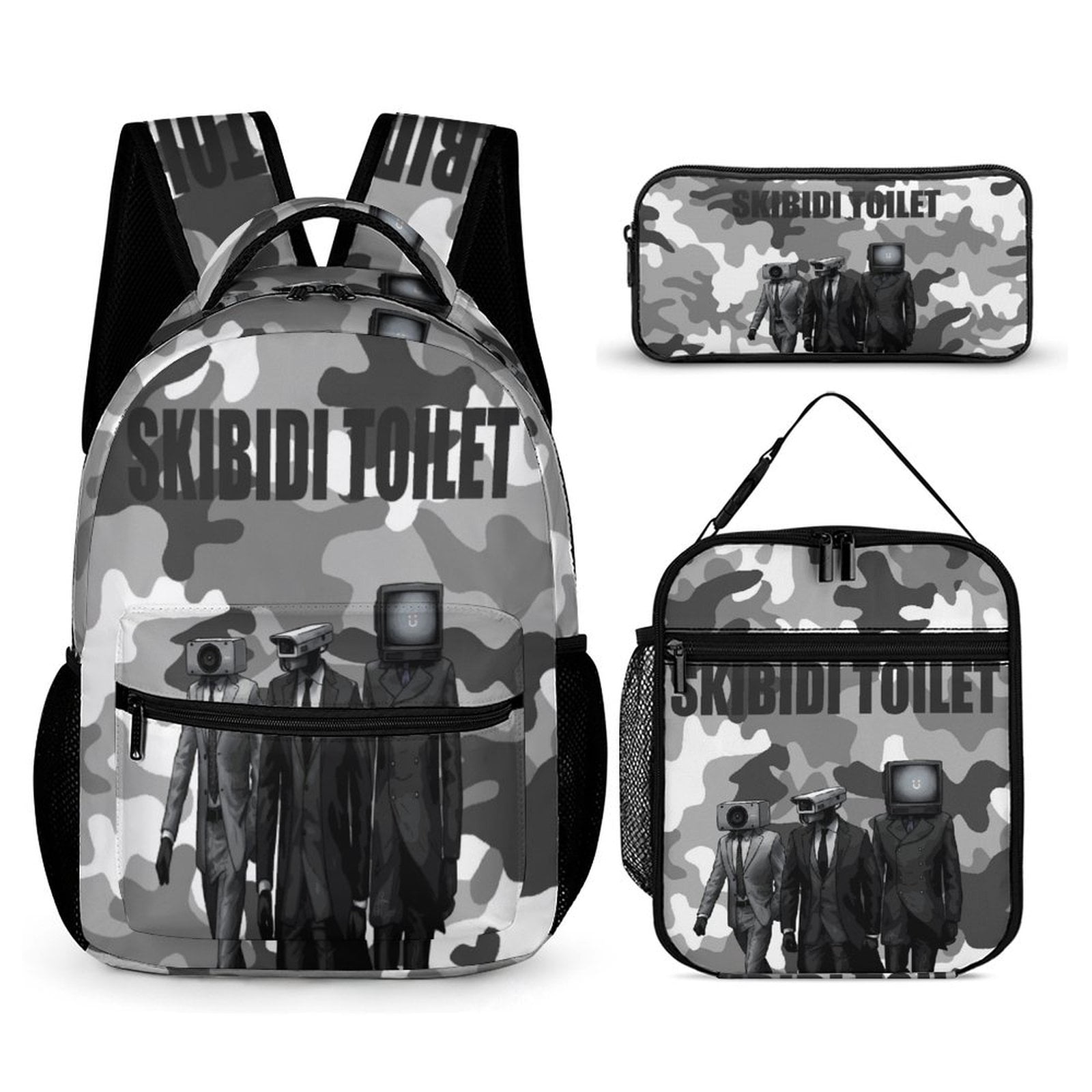 3pcs Ski-bidi Funny Toilet Backpack Set, Multi-functional Laptop Bag ...