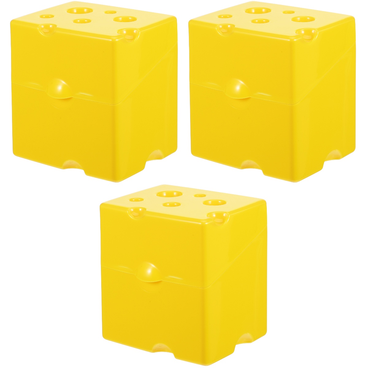 3pcs Sliced Cheese Container for Fridge, Cheese Storage Box with Flip ...