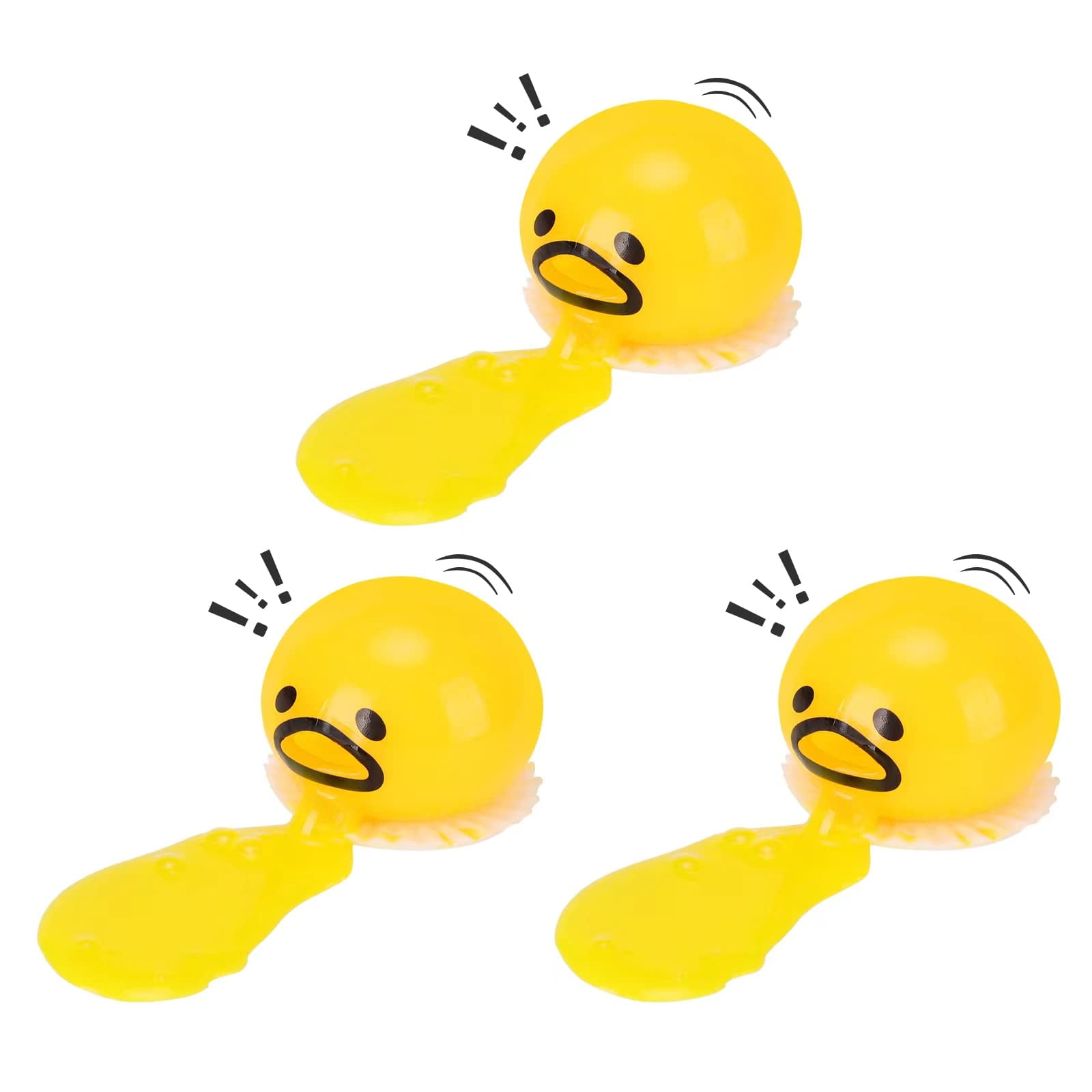 3pcs Slime Stress Egg Balls, Tiktok Vomiting Egg Stress Ball, Puking ...