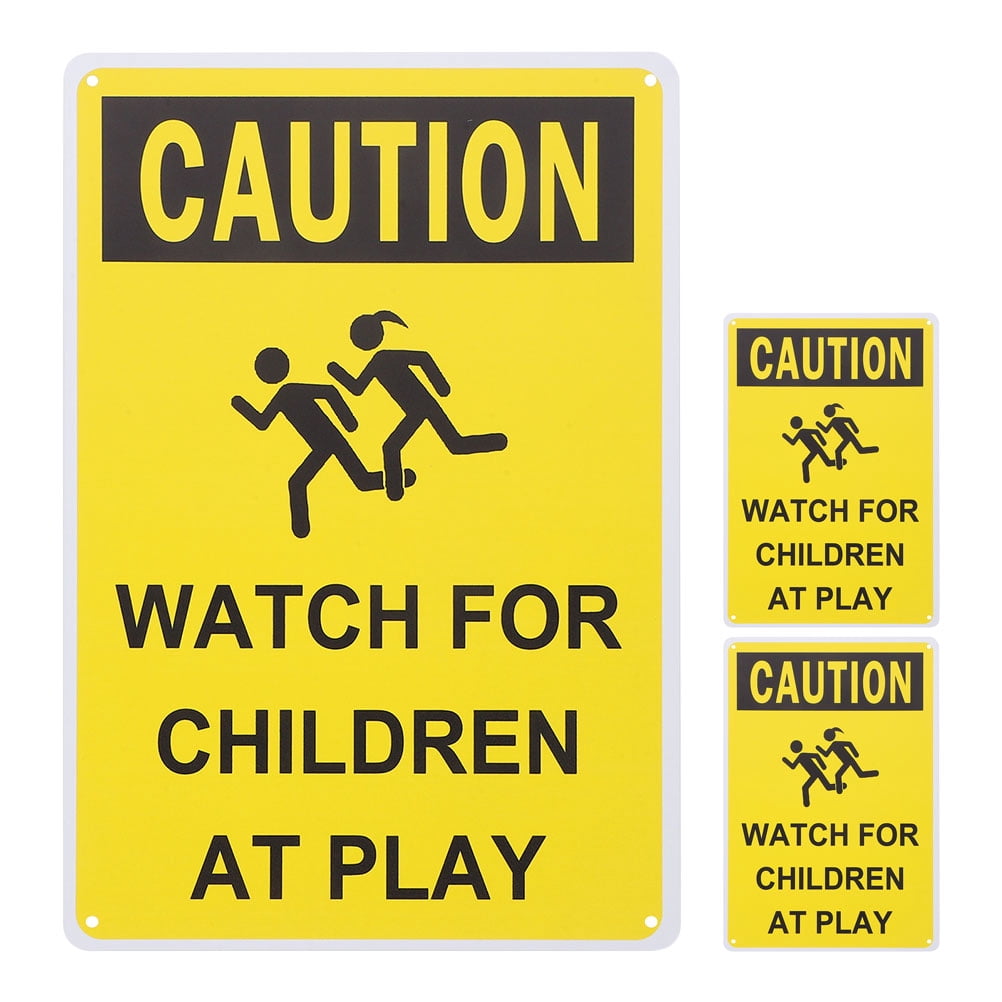 3pcs Slow Down Kids At Play Sign for Street Neighborhoods Children ...