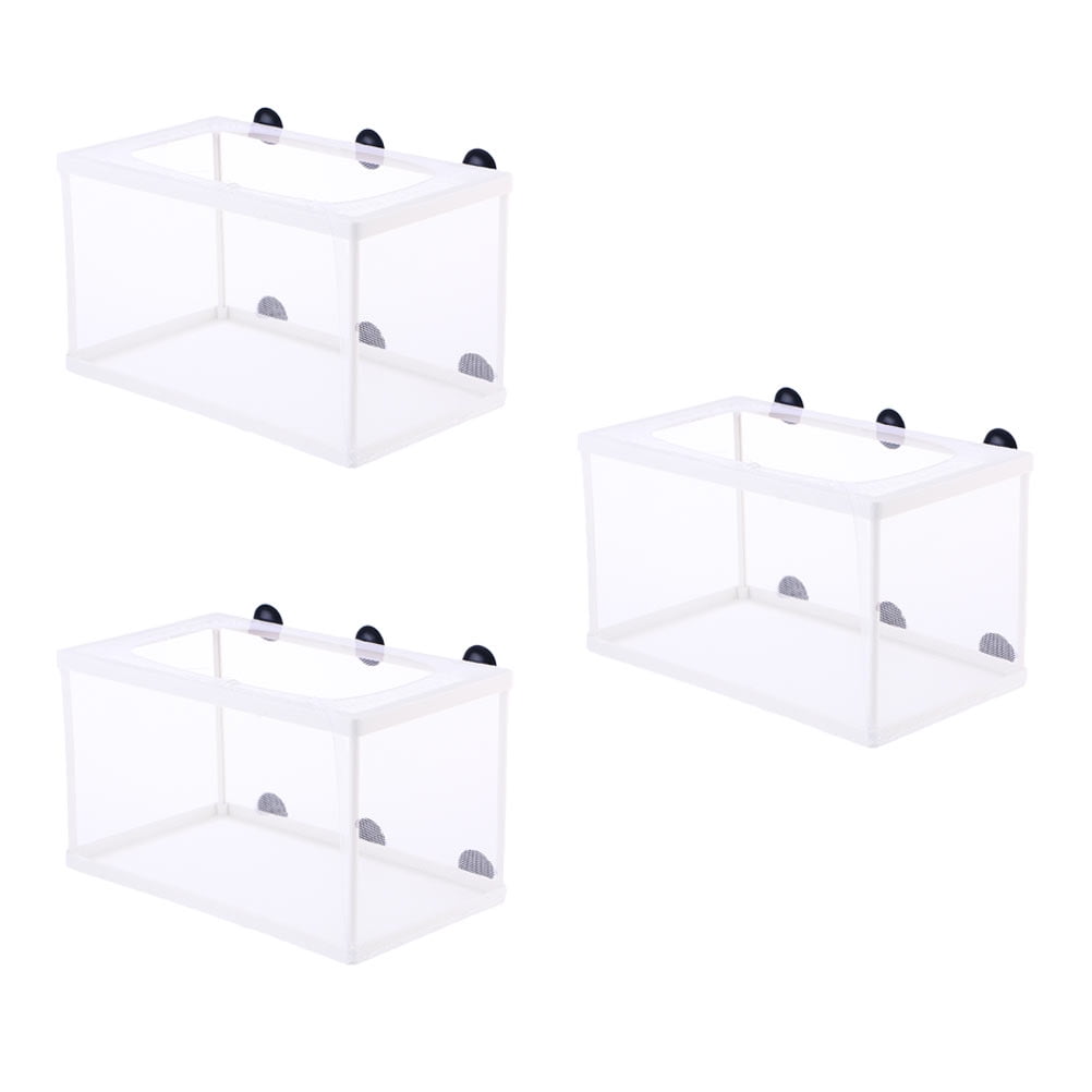 3pcs Small Fish Hatch Isolation Boxes Small Fishing Net with Suction ...