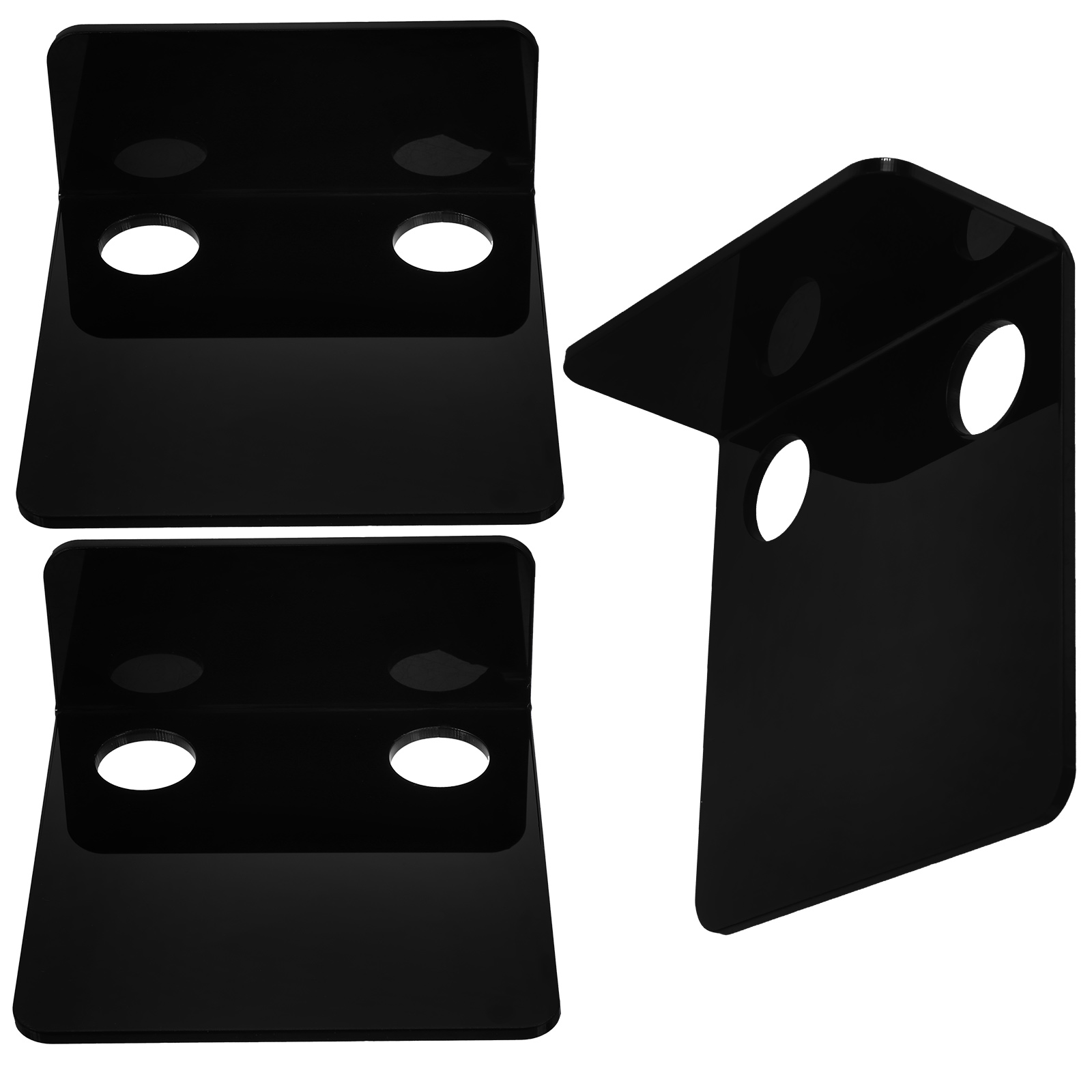 3pcs Small Floating Shelf Wall Router Storage Bracket Baby Monitor ...