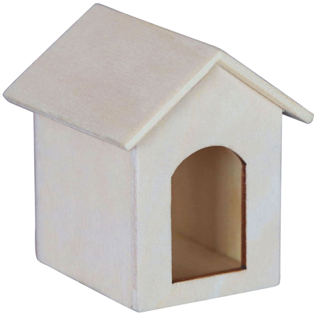 Eease 3pcs Miniature House Model Wooden Tiny House Decorative House ...