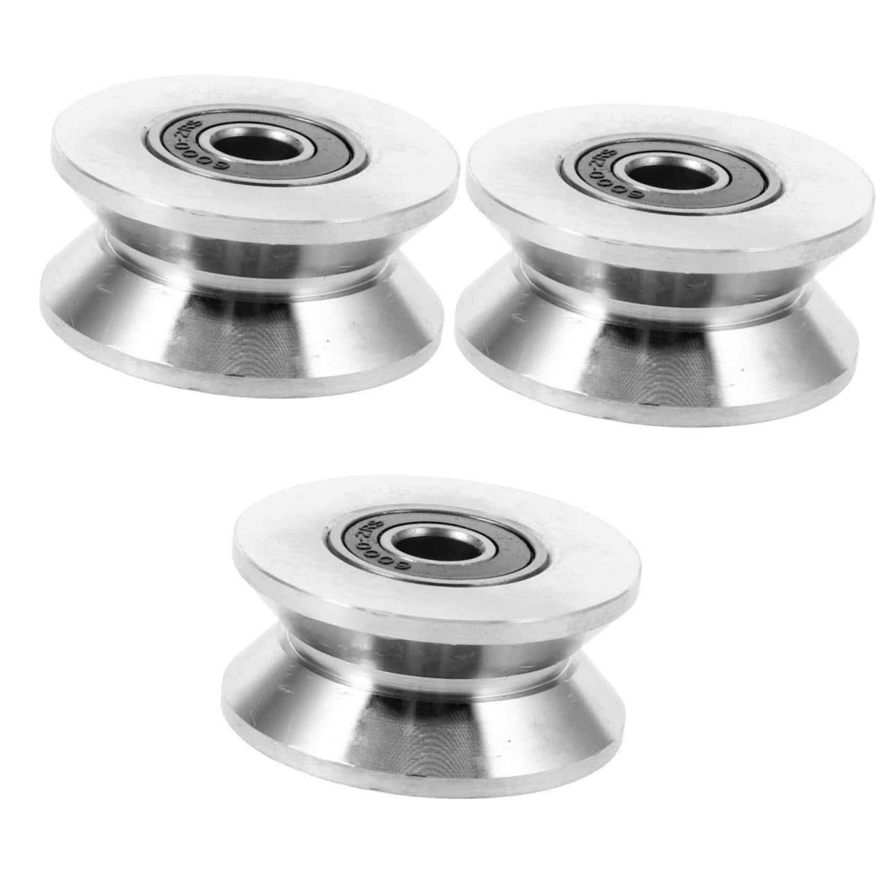 3pcs Small Pulley Ties Power Straps Tricep Castor Wheels Reel Pulleys ...