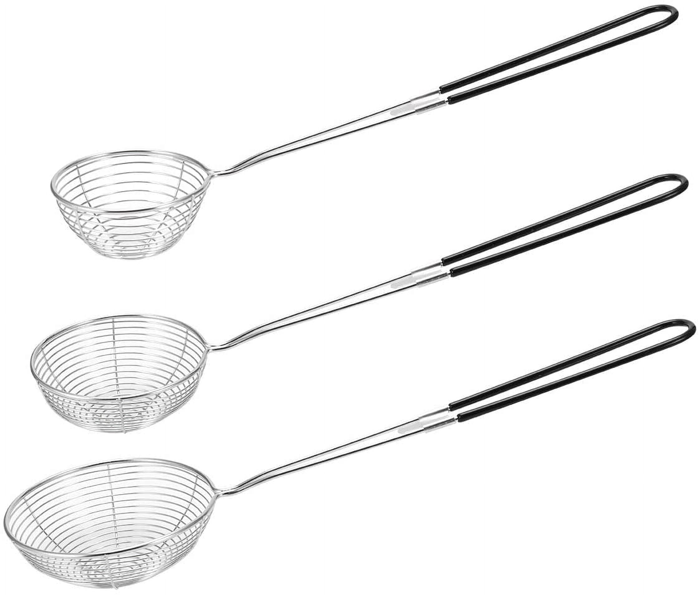 3pcs Small Round Hot Pot Strainer - Stainless Steel Asian Shabu Shabu ...
