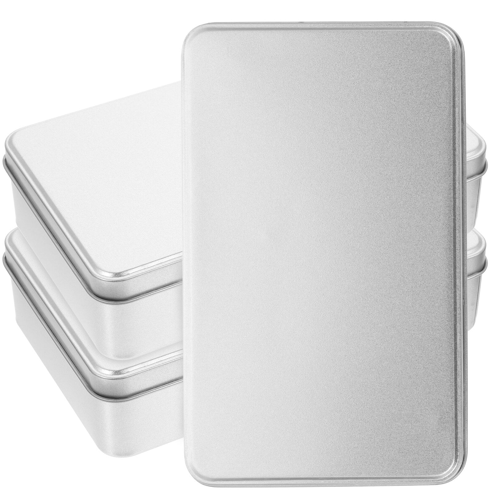 3pcs Small Tin Box Empty Rectangle Tinplate Box Tinplate Containers Tin ...