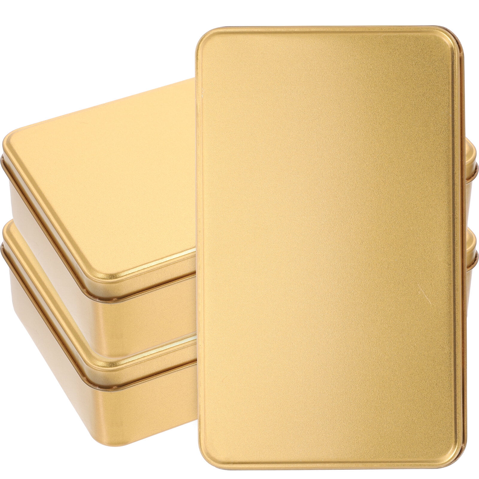 3pcs Small Tin Box Empty Rectangle Tinplate Box Tinplate Containers Tin ...