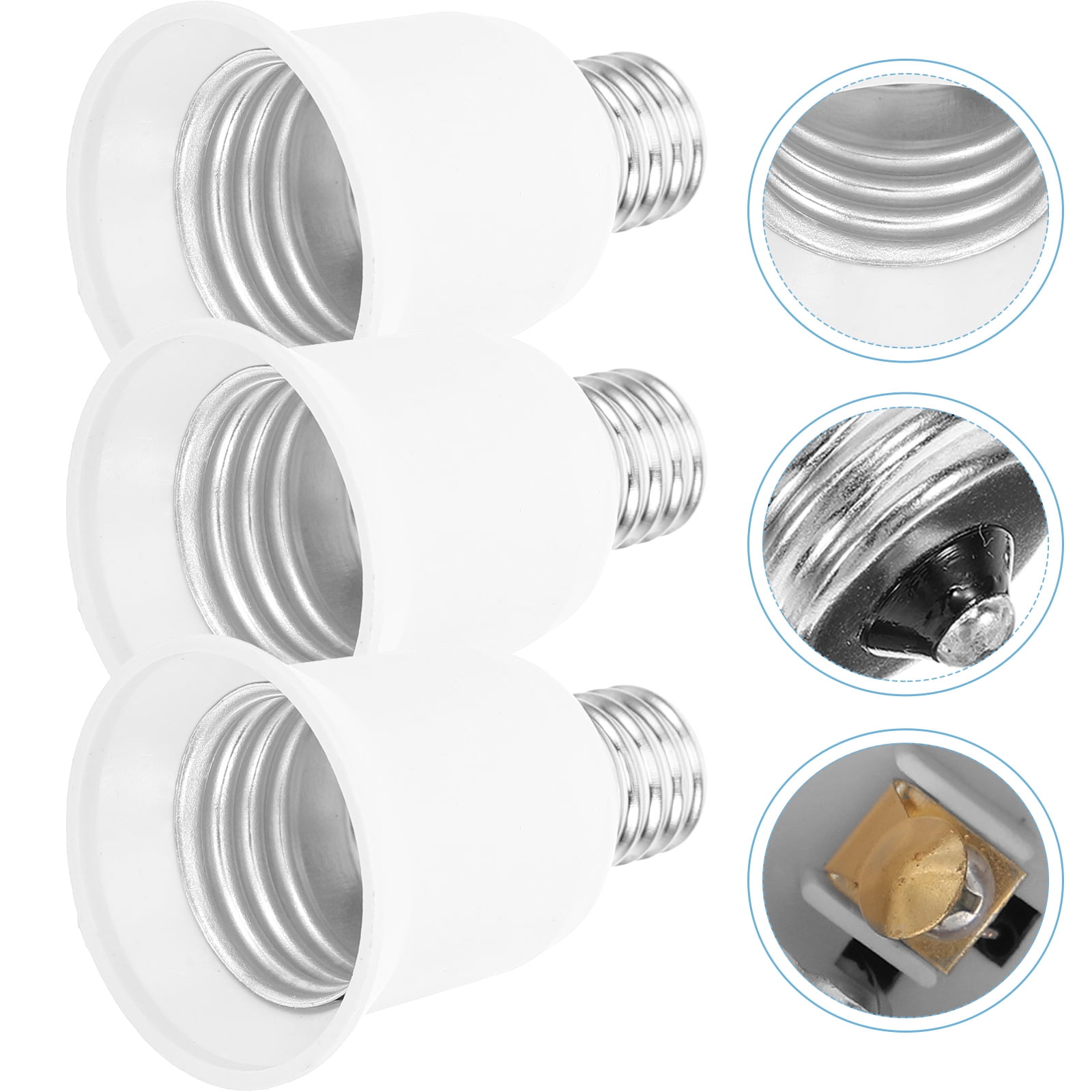 3pcs Socket Converter E17 To E26/E27 Adapter Light Bulb Converter Bulb ...