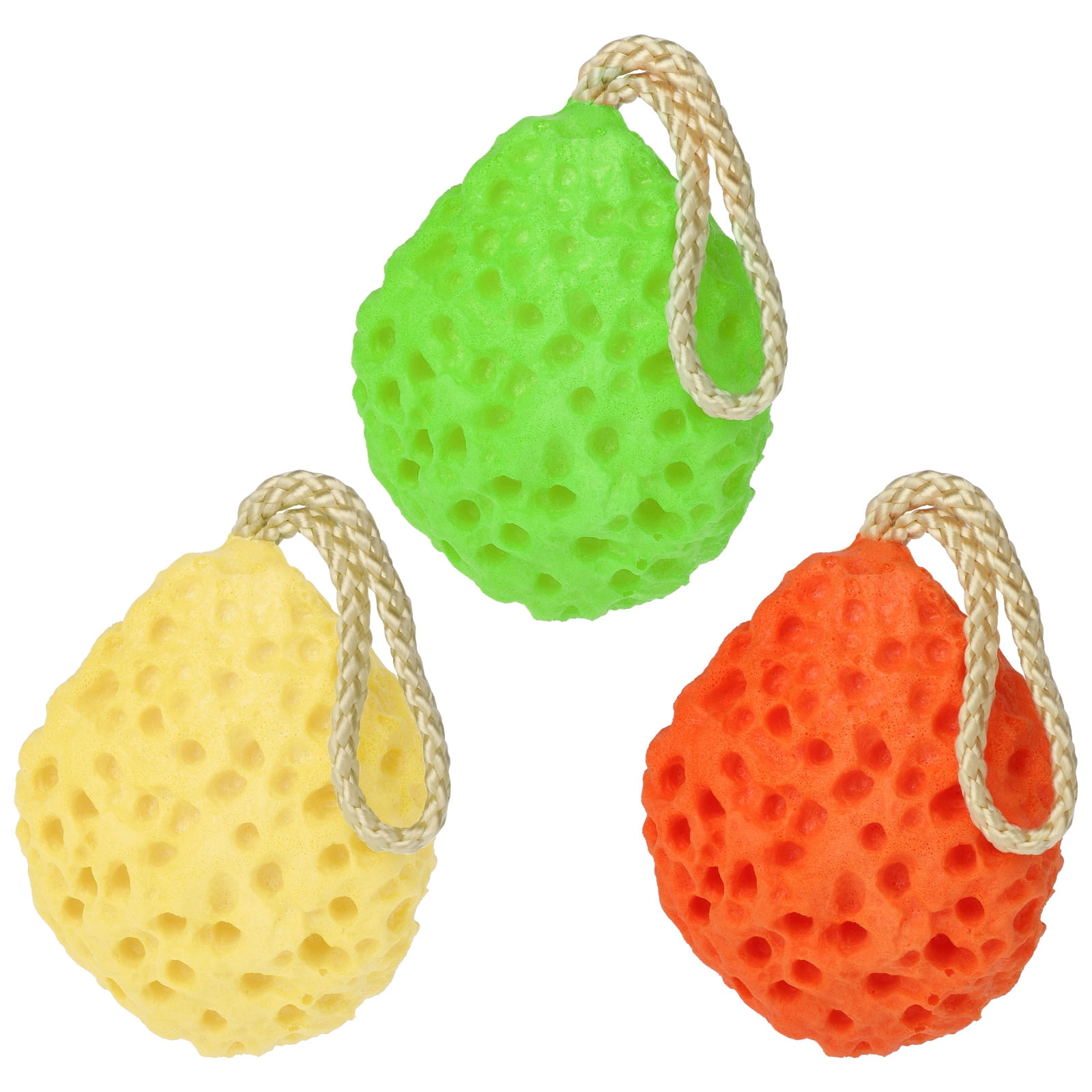 3pcs Soft Bath Sponge, EEEkit Exfoliating Sponge Loofah Body Scrubber ...