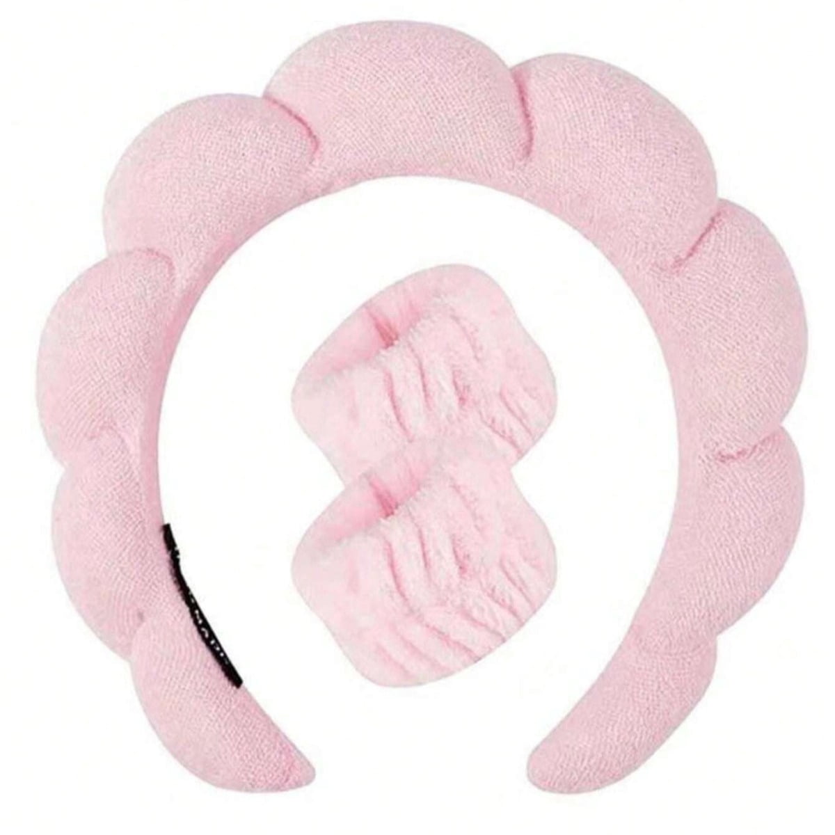 3pcs Solid Bath Headband & Bath Wrist Band Set Home Bathroom Decor Fall ...