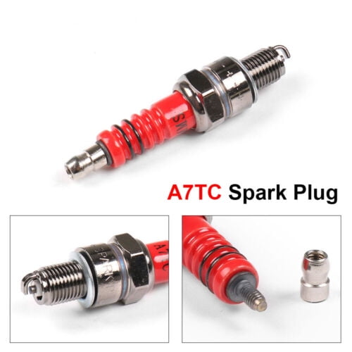 3pcs Spark Plug for A7TC GY6 50cc 70cc 150cc Moped ATV Scooter Dirt ...