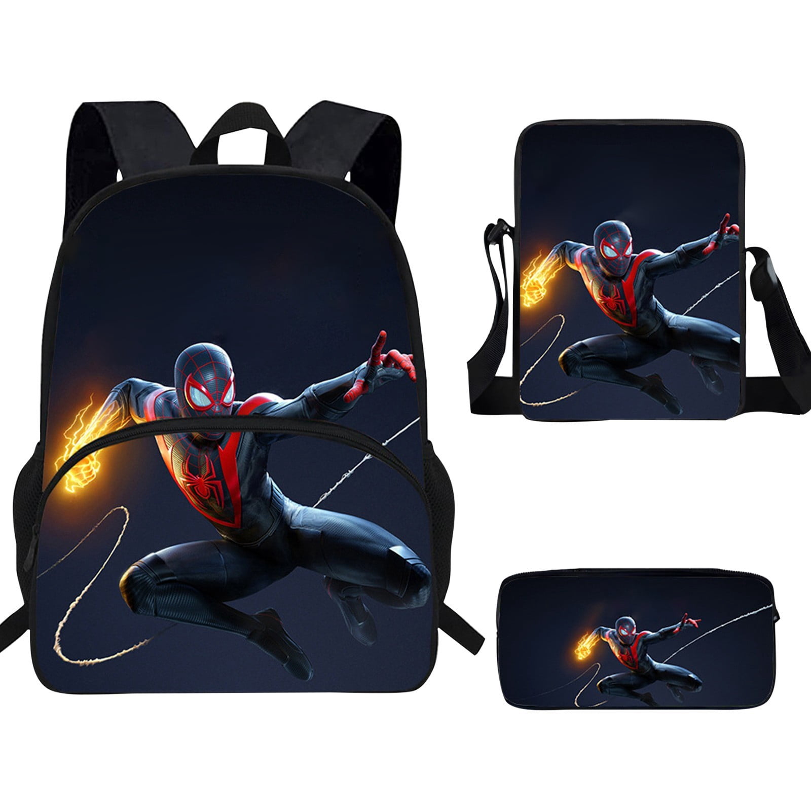 3pcs Spider Super Hero Backpack Set, Spidey Multi-functional Laptop Bag ...