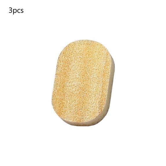 3pcs Sponge for Cleaning The Kitchen with Loofah Sponge Dishwashing ...