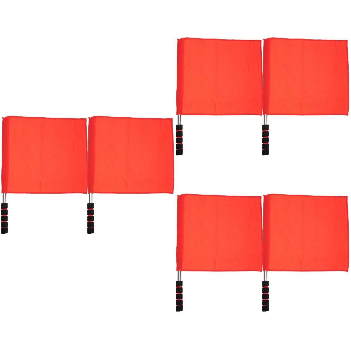 3pcs Sports Referee Flag Red Hand Flag Flag 2pcs Linesman Official Flag for Soccer Volleyball ...