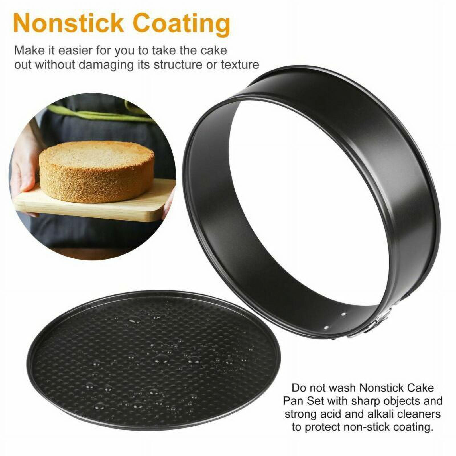 3pcs Spring Form Cake Non-Stick Coating Pan Great for Baking 9" -11 ...