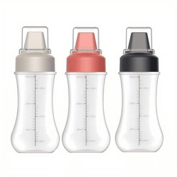 3pcs Squeeze Sauce Bottle Leak Proof Refillable Condiment Container For ...