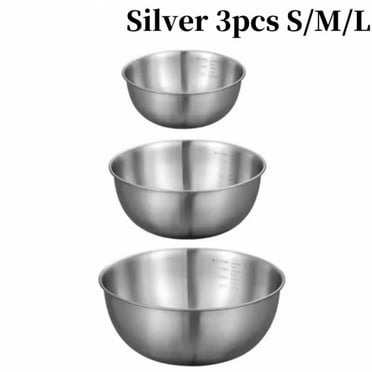 Cook Pro 5 Pc Stainless Steel Mixing Bowl Set - Walmart.com
