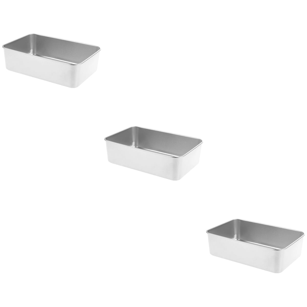 3pcs Stainless Steel Food Plate Hot Pot Preparation Plate Food Deep ...