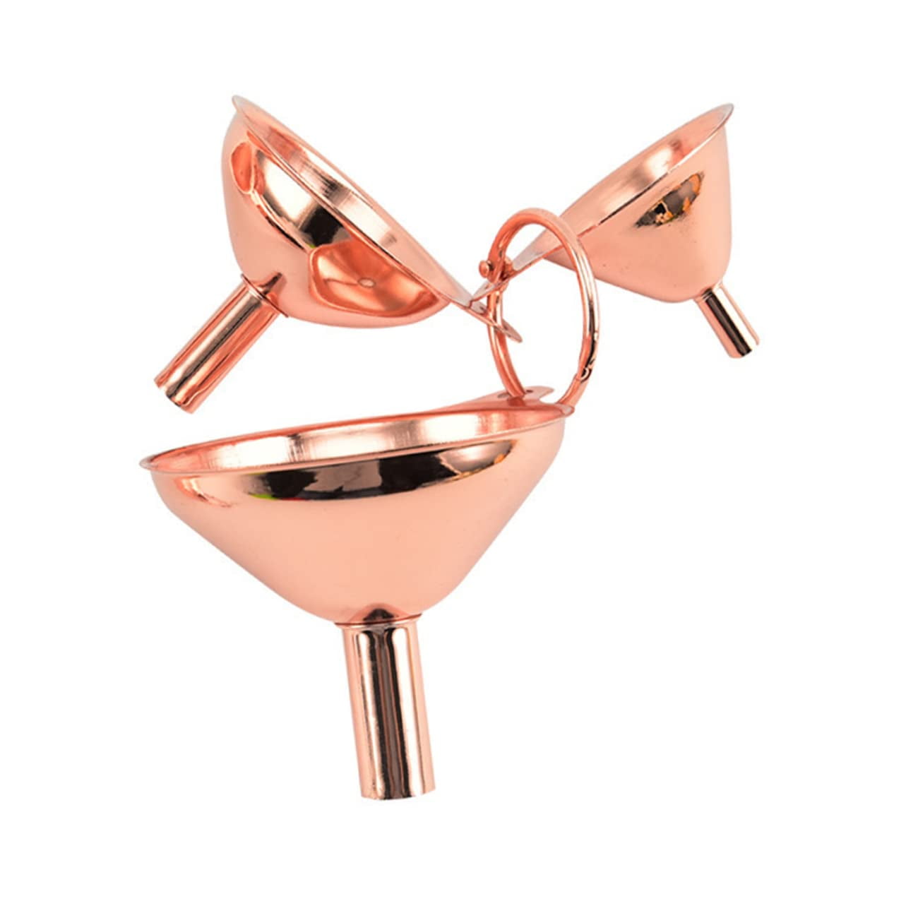 3pcs Stainless Steel Funnel Rose Mini Funnel Oil Wine Leak Liquid ...