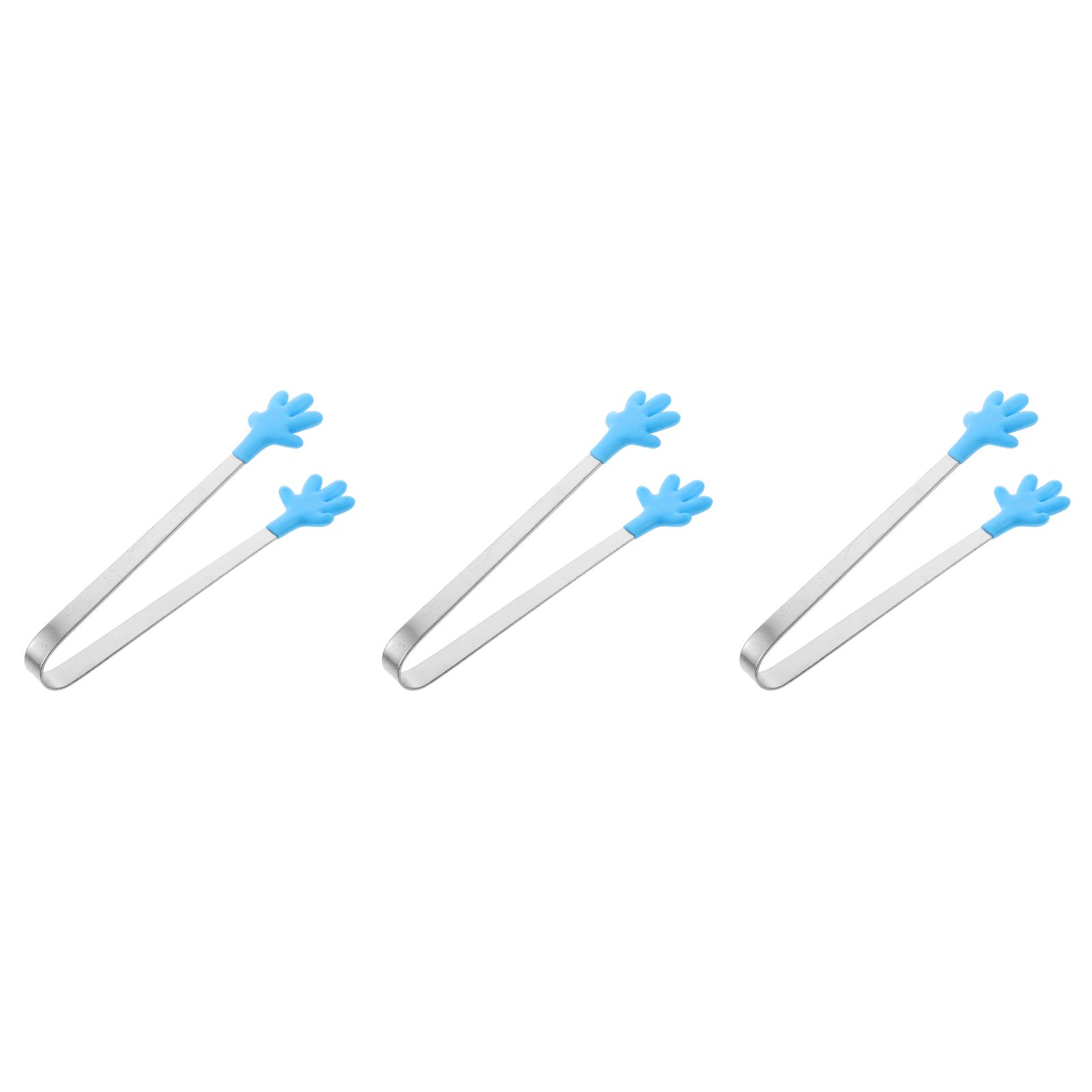 3pcs Stainless Steel Kitchen Tong with Silicon Tip, Premium Non ...