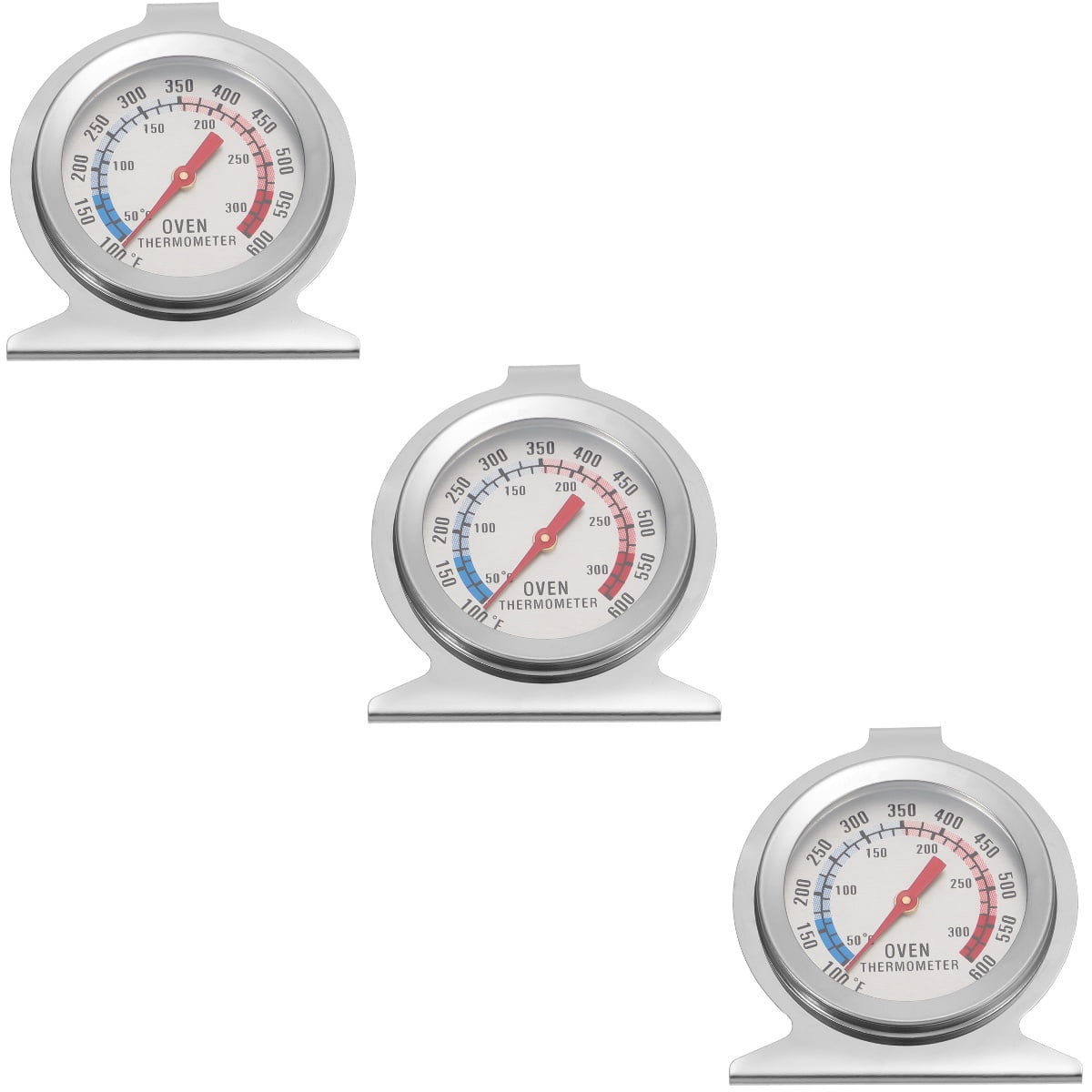 3pcs Stainless Steel Oven Cooker Thermometer Temperature Gauge Mini ...