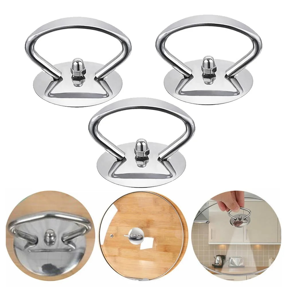 3pcs Stainless Steel Pot Lid Handle Universal Kitchen Pan Lid Handle ...