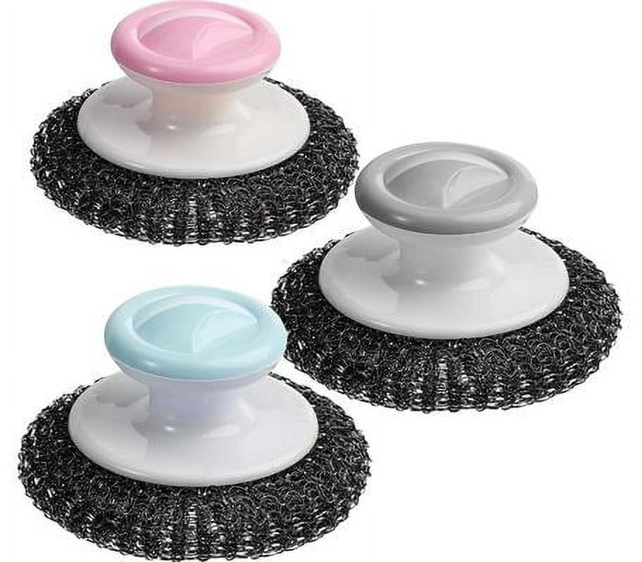 3pcs Stainless Steel Scrubbers Dish Cleaning Pan Scrubber Kitchen ...