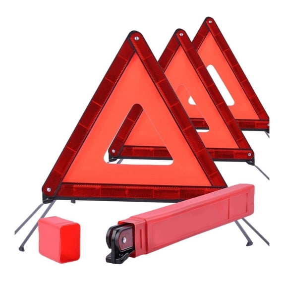 3pcs Standard Emergency Triangles, Warning Triangles for Vehicles ...