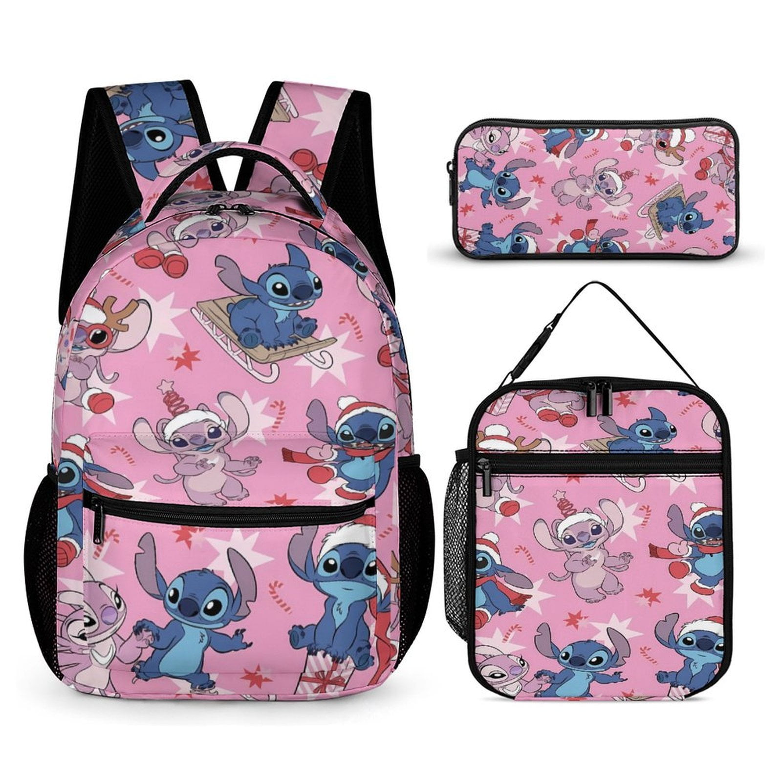 3pcs Sti'tch Backpack Set, Multi-functional Laptop Bag 17in Water ...