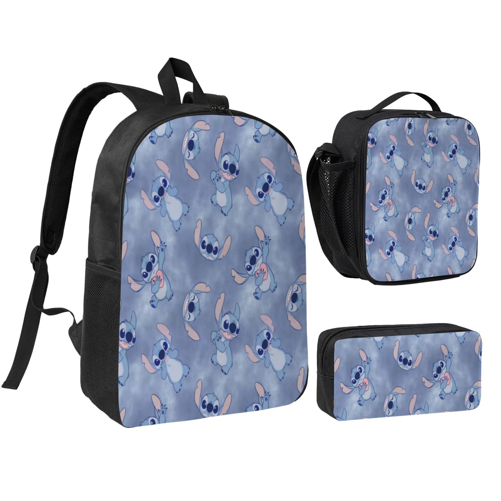 3pcs Sti_tch Backpack Set With Pen Bag And Lunch Bag Fashion Travel Backpack Laptop Backpack ...