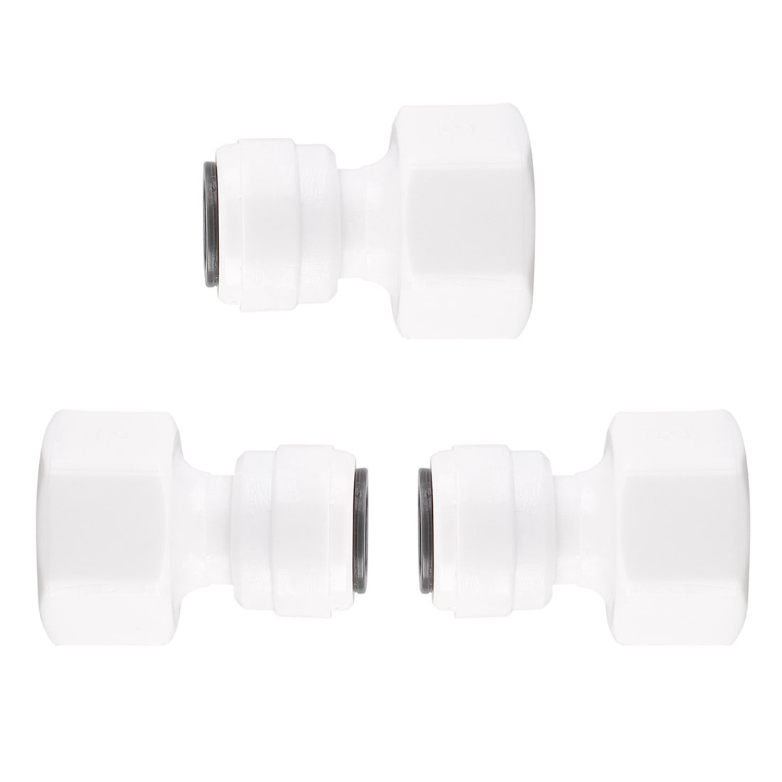 3pcs Straight 1/2 Inch Female to 3/8 Inch Tube Quick Water Purifier ...
