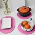 3pcs Sturdy Round Hand Braided Cotton Table Coasters with Thermal ...