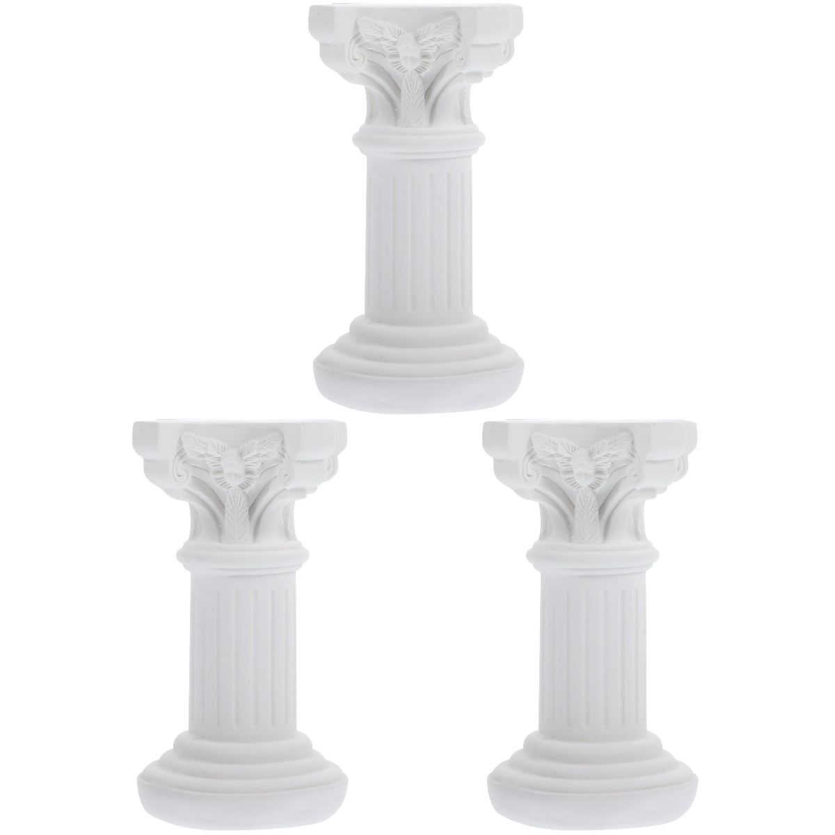 3pcs Sturdy Simulated Pillar Model Resin Roman Pillar Model Mini House ...