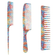 Danielle Creations Eco Conscious Wide-Tooth Hair Comb, Multi-Color ...