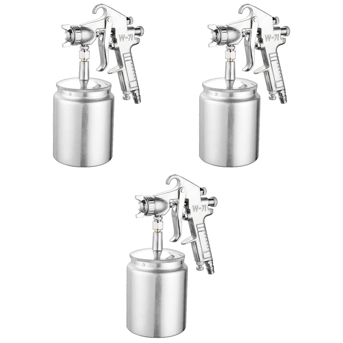 3pcs Suction Feed Air Spray Paint 1.5mm Stainless Nozzle Airbrush ...