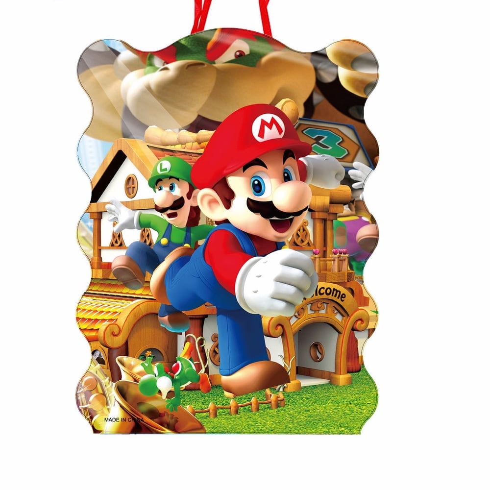 3pcs Super Mario Bros Anime Pull String Piñata - Candy Filled Safe ...