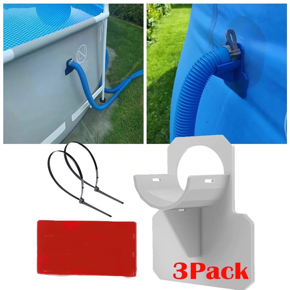 3pcs Swimming Pool Pipe Fixing Holder Mount Supports Pipes with Cable ...