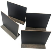 sunsanly 10Pcs Mini Chalkboard Sign with Stand Wooden Desktop ...