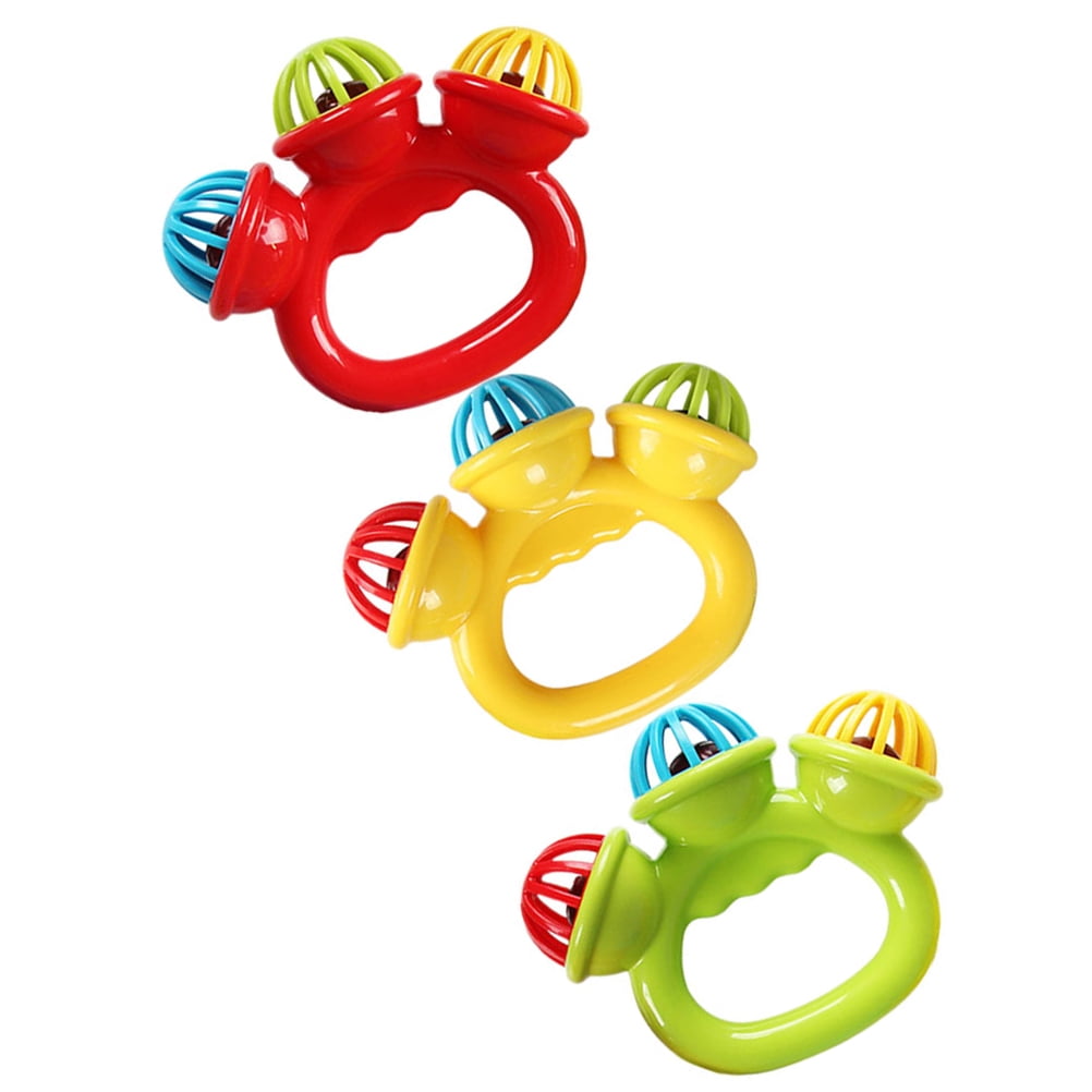3pcs Tambourine Toy Small Hand Jingle Bell Kids Hand Percussion ...
