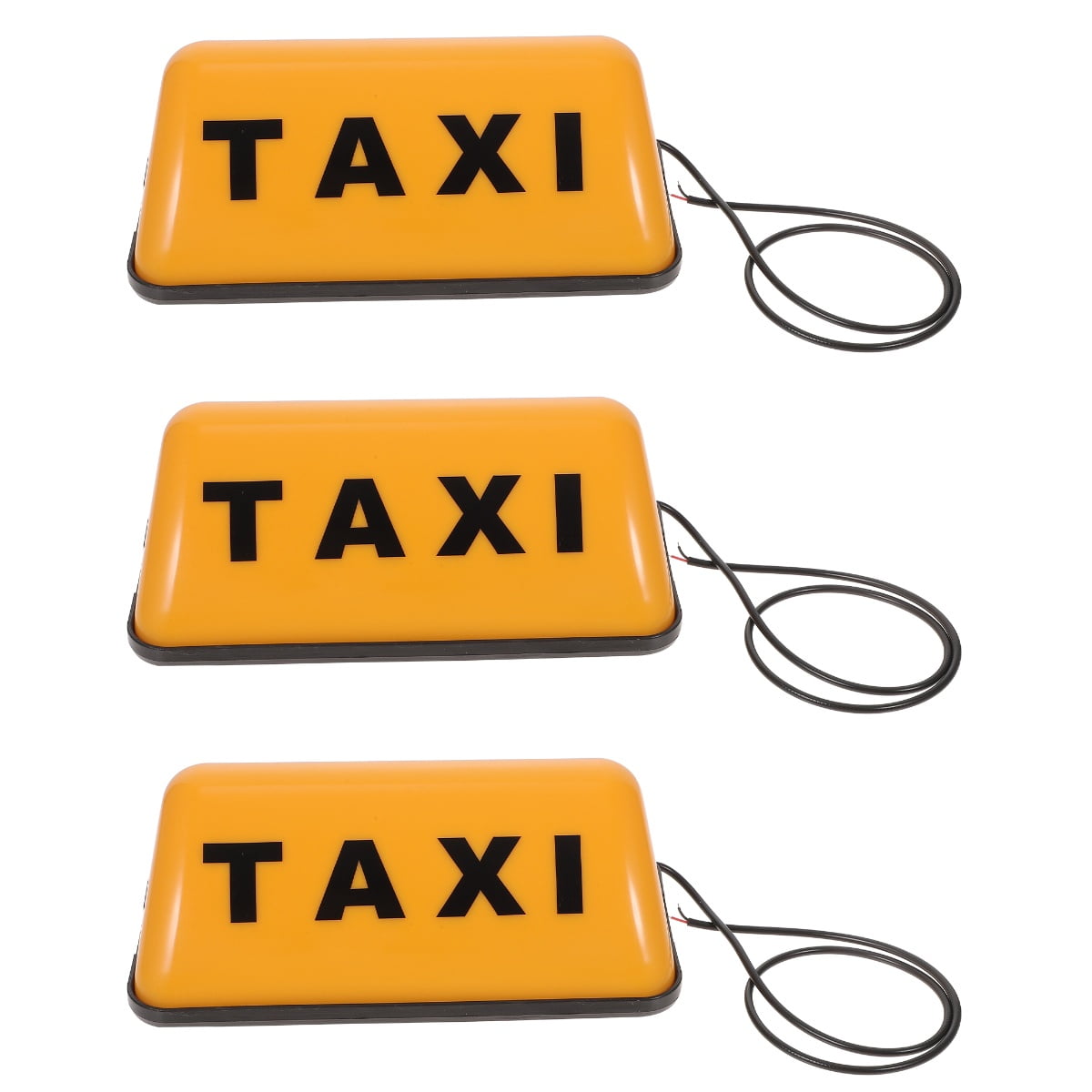 3pcs Taxi Roof Illuminated Sign 12v Taxi Sign Cab Light Taxi Sign Lamp ...