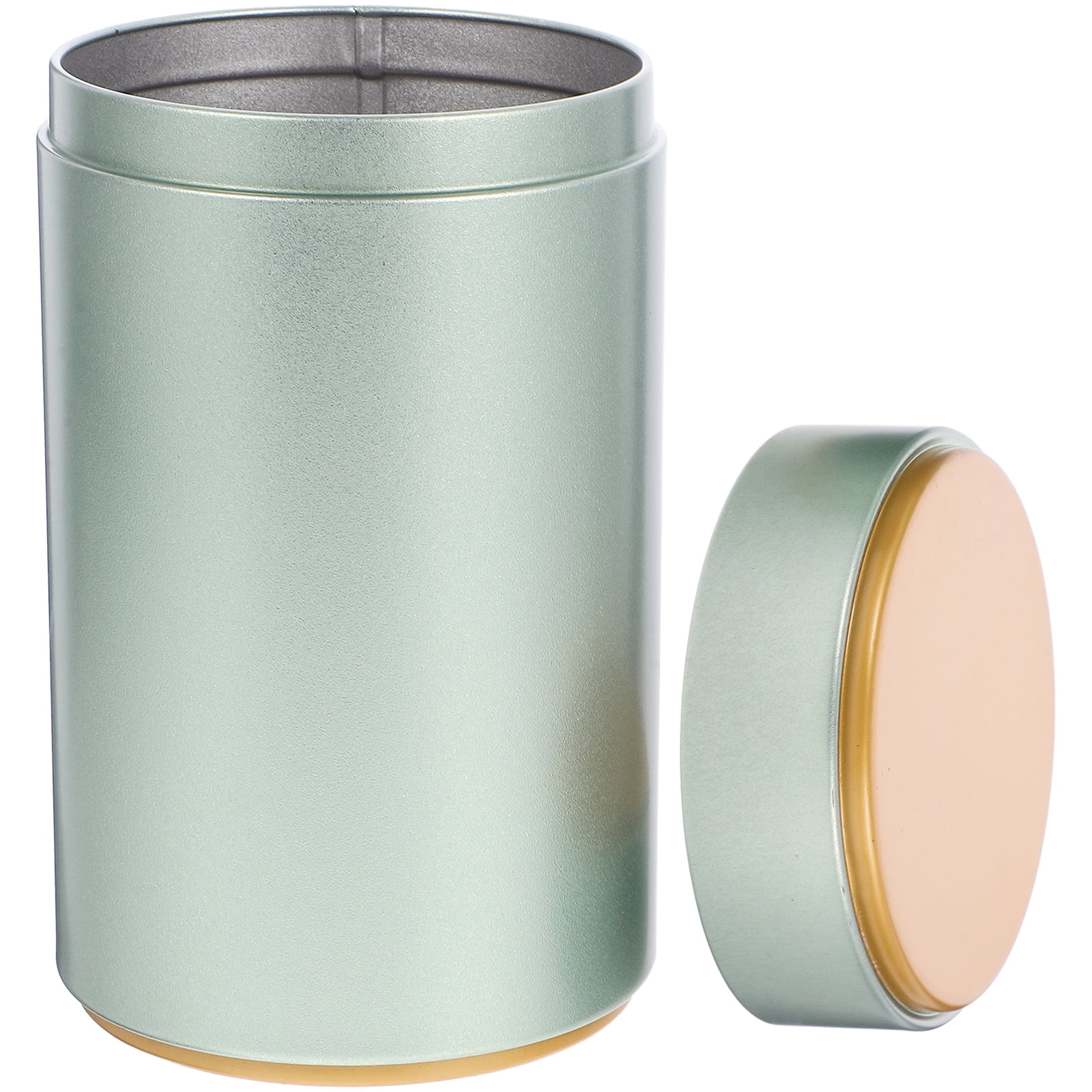 3pcs Tea Sealing Jars Tea Container Round Tinplate Jars Empty Tea Leaf ...