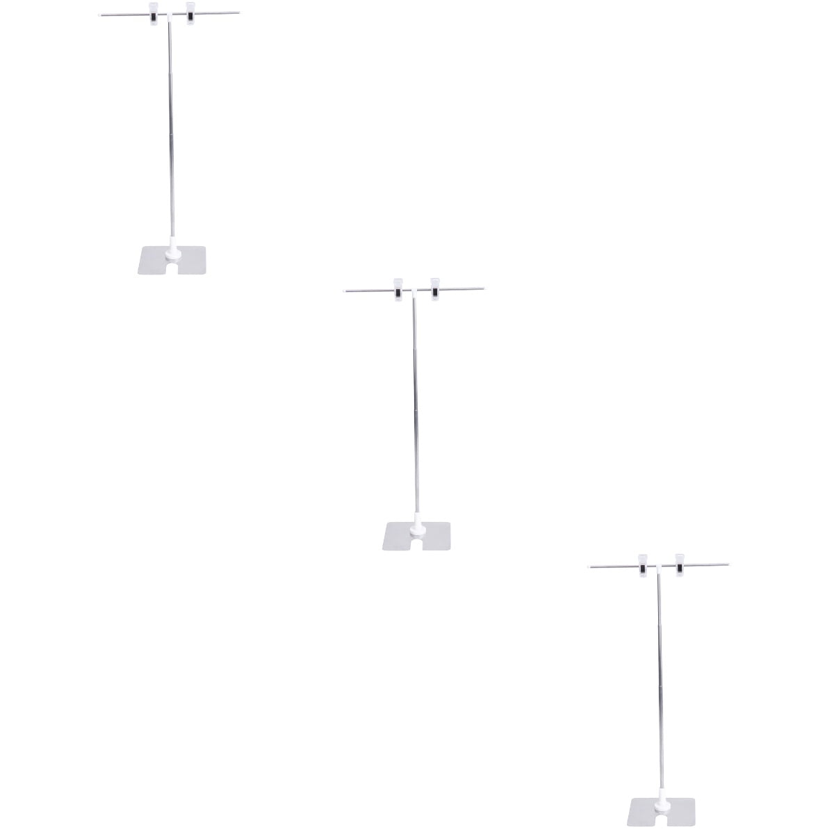 3pcs Telescopic Poster Stand T Type Advertising Rack Stainless Steel ...
