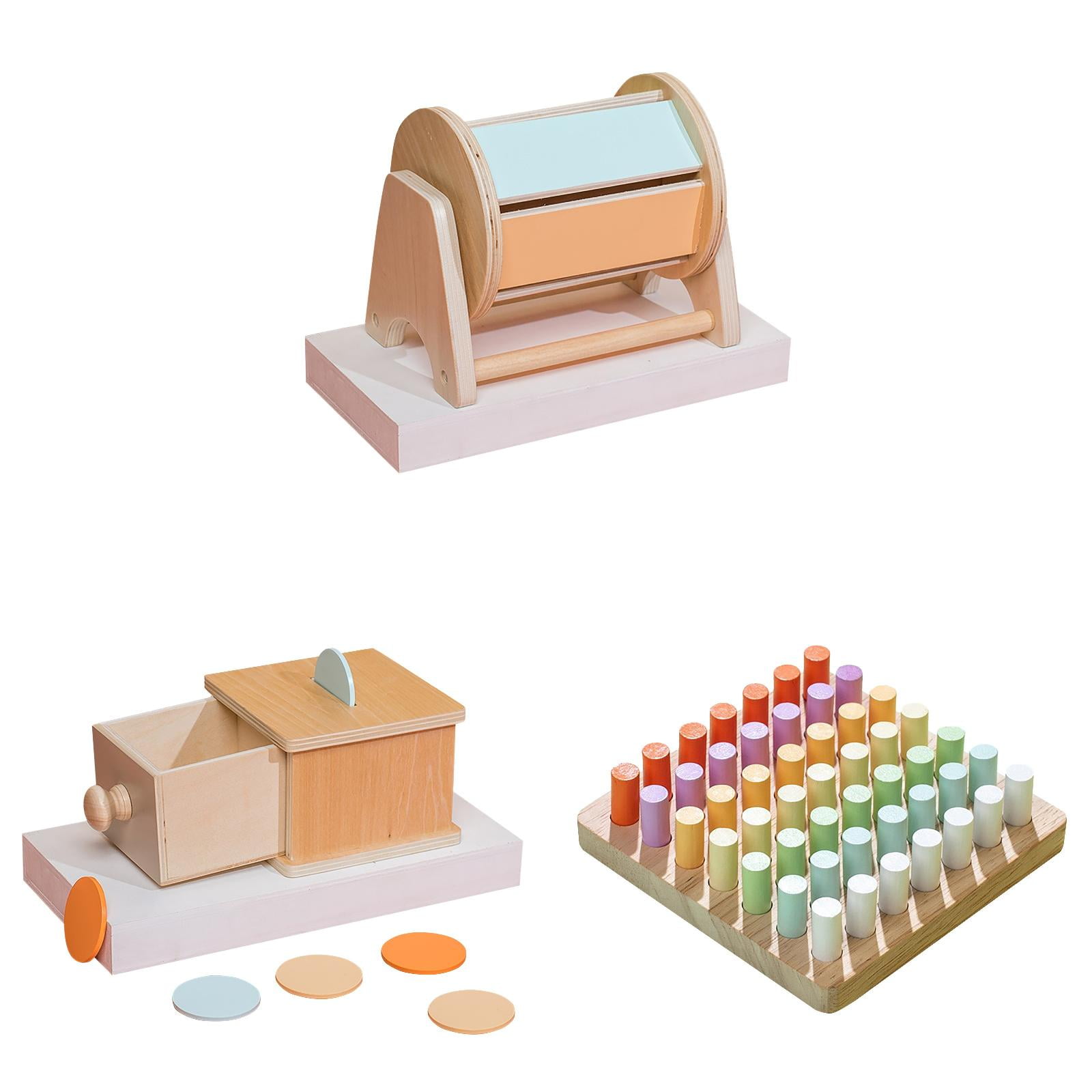 3pcs Toddler Toys Montessori Toys for Babies 6-12 Months Object ...