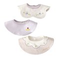 3pcs Toddler Waterproof Bibs with Lovely Embroidery Infant Waterproof ...