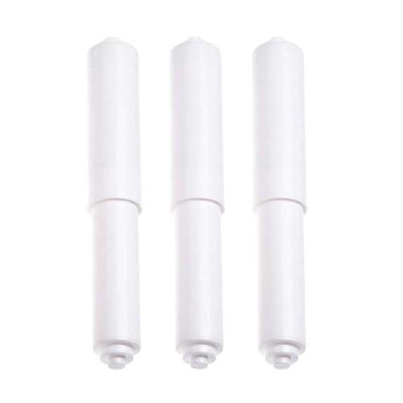 3pcs Toilet Paper Roller Plastic Spring Loaded White Black Toilet Paper ...