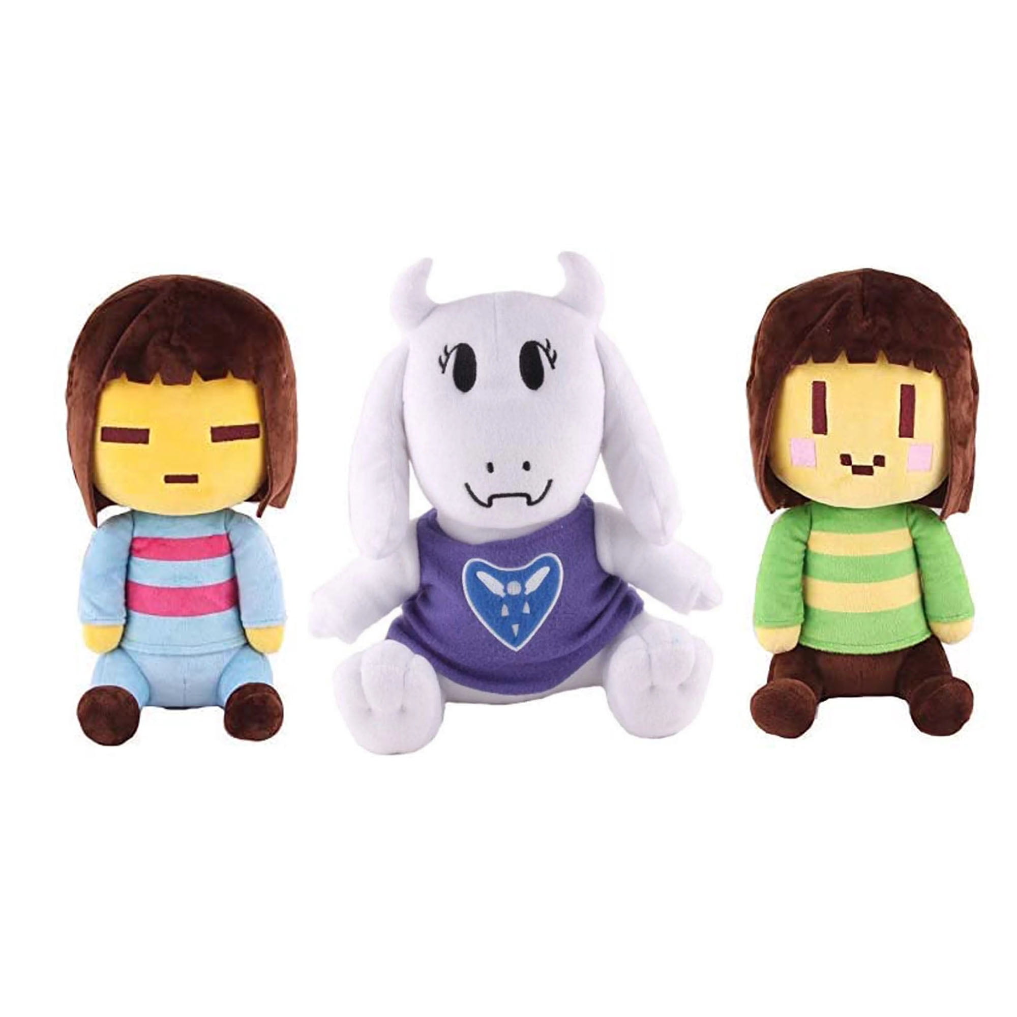 3pcs Toriel, Frisk, and Chara Plush - 10" Undertale Plush Stuffed ...