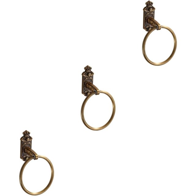 3pcs Towel Holder Rustic Towel Rings Towel Hanger Bathroom Towel ...