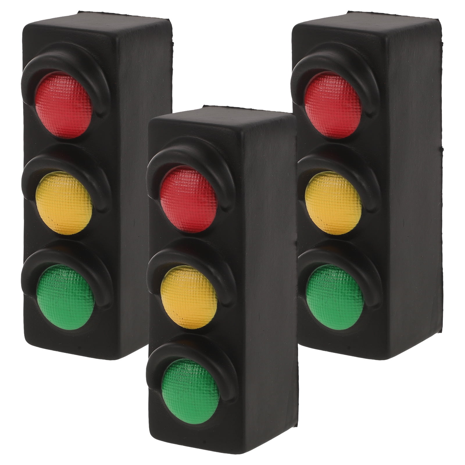 3pcs Traffic Light Lamp Small Squeeze Plaything Street Light For ...
